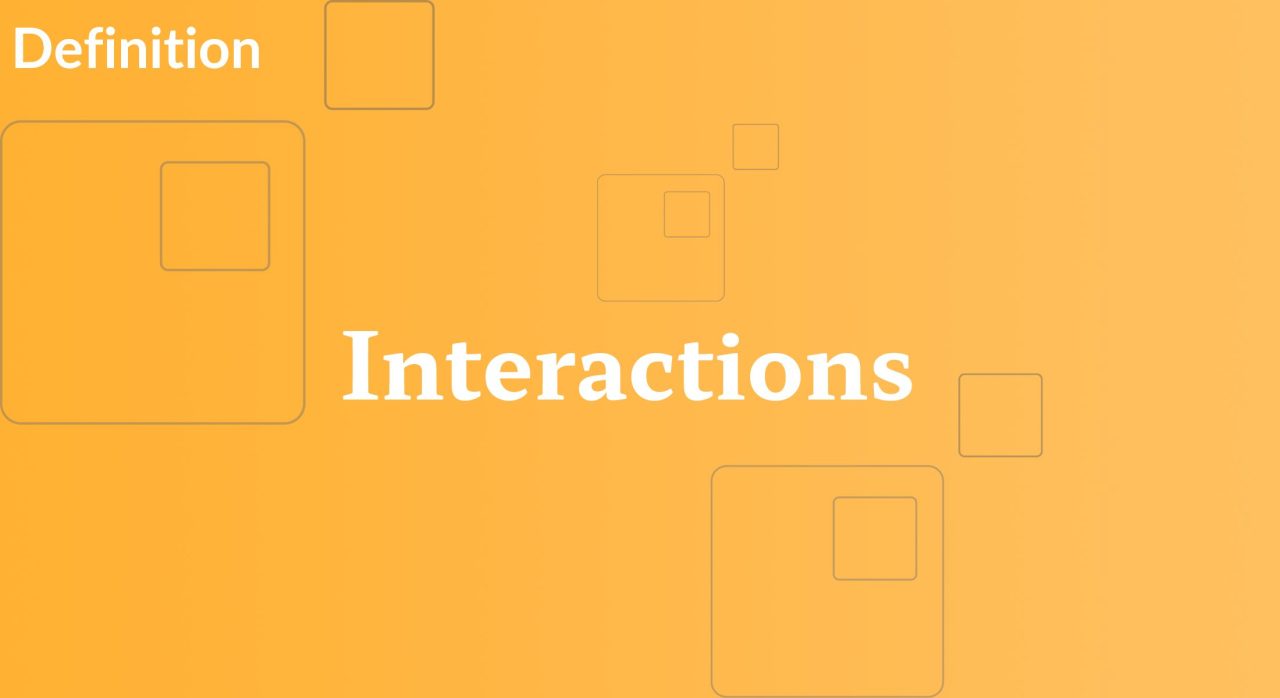 Defining Interactions in Marketing